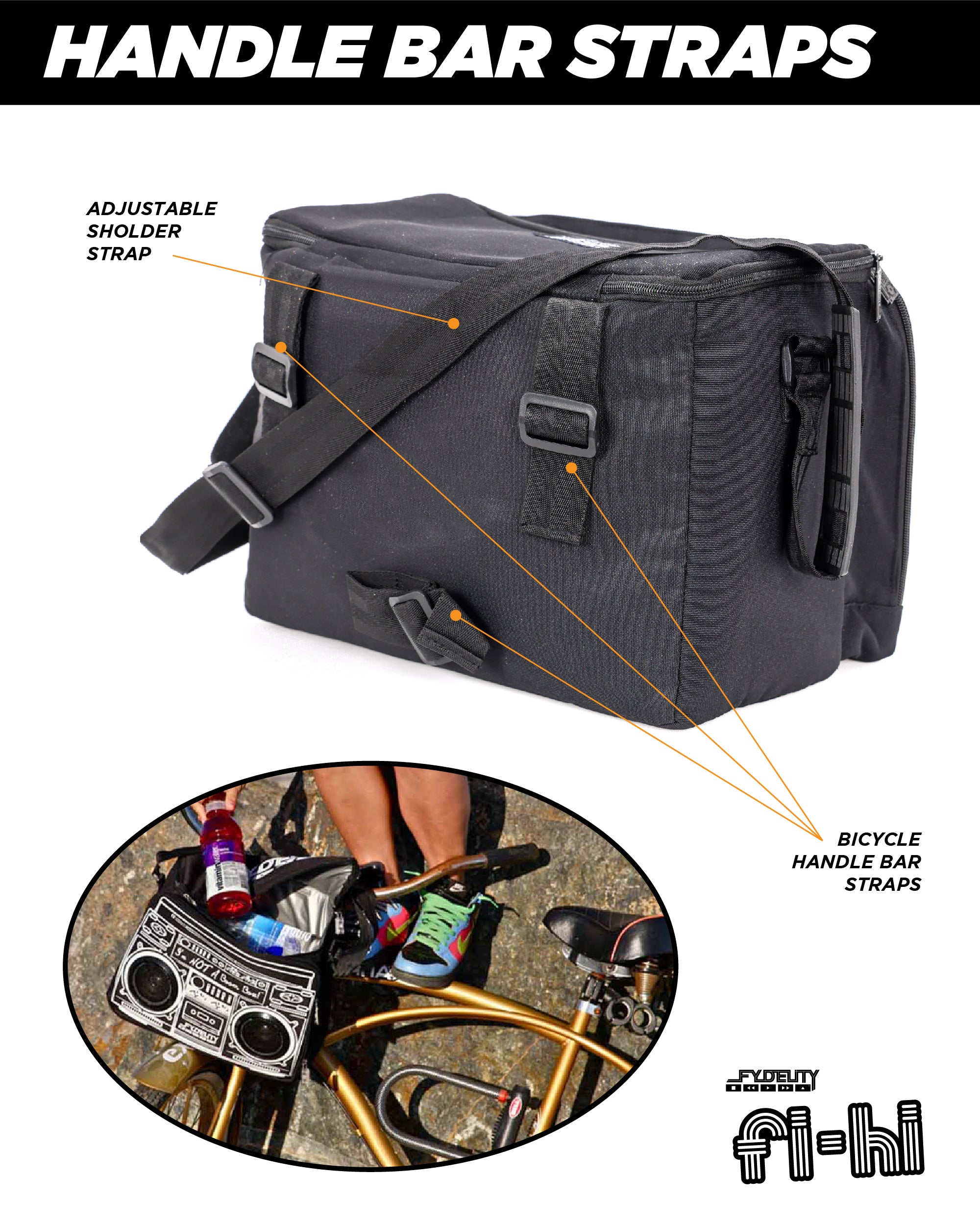 FI-HI Coolio Cooler: Le Boom Box BLACK – Fydelity